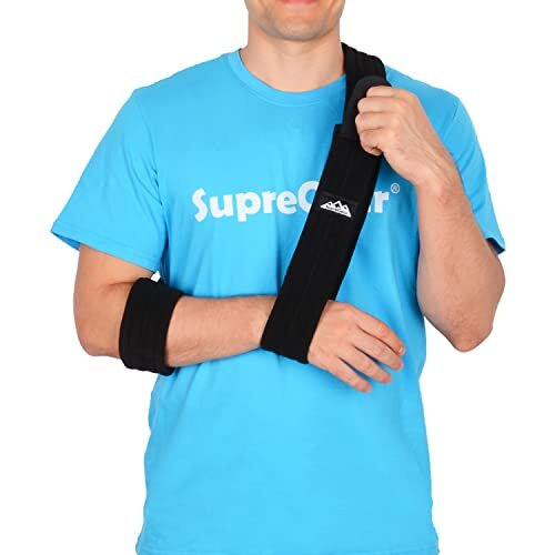 Arm Sling, Adjustable Shoulder Brace Immobilizer Rotator Cuff ...