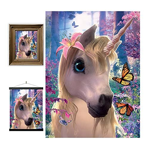 Lenticular Wall Art Prints - Cute Unicorn from Deluxebase. Unframed 3D ...