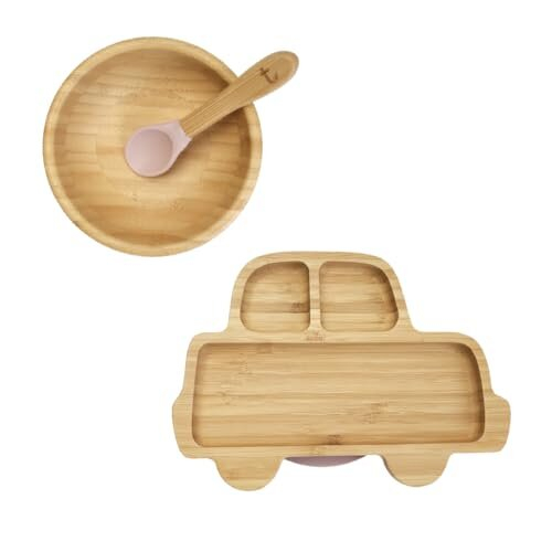Baby Weaning Set - Bamboo Suction Plate and Bowl, The Complete Baby ...