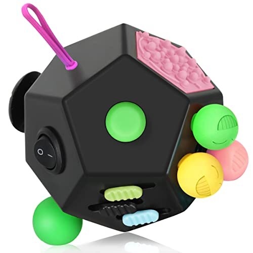 Fidget Cube With 12 Sides - Original Figet Cube Adult Infinity Fidget ...