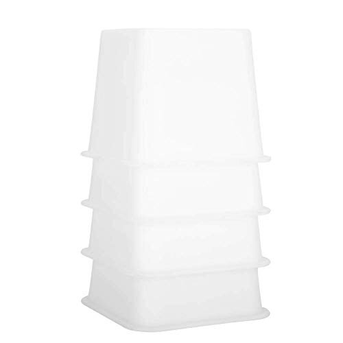 Bed Risers, 4 Pcs 4 Inch Furniture Feet Risers Table Risers Heavy Duty ...