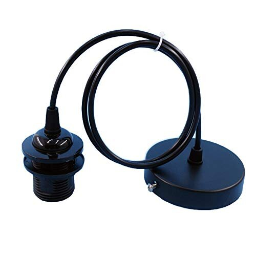 Metal Pendant Light Fitting, E27 Ceiling Pendant Light Fitting, Lamp ...