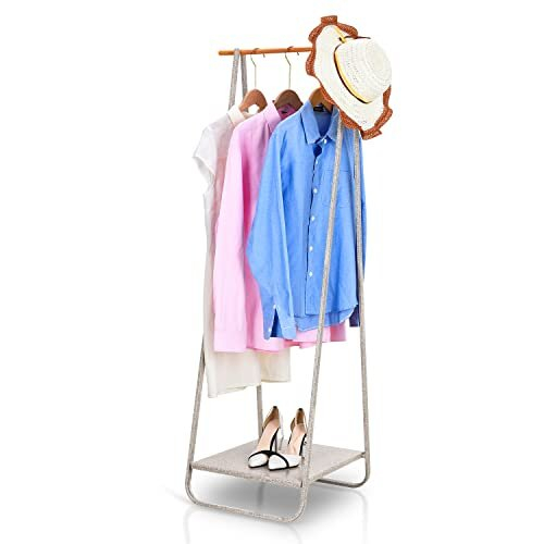Clothing Garment Rack Heavy Duty Metal Garment Rack Compact Clothing ...