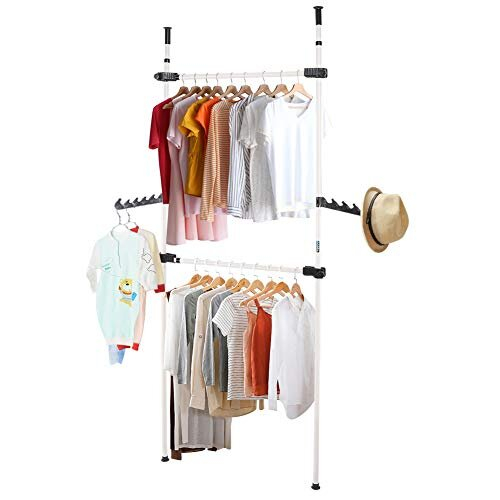 Heavy Duty Telescopic Clothes Rail, Height-adjustable Telescopic ...