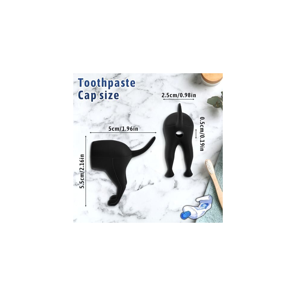 2PCS Pooping Toothpaste Topper, Pooping Dog Butt Toothpaste Topper ...