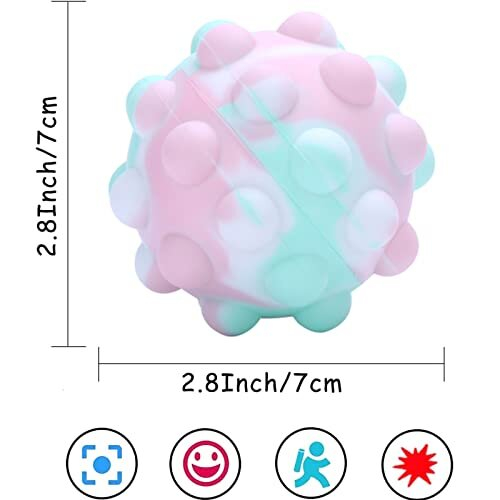 Pop it Ball Fidget Toy ,Push Bubble Pop it Stress Ball,Fidget Sensory ...