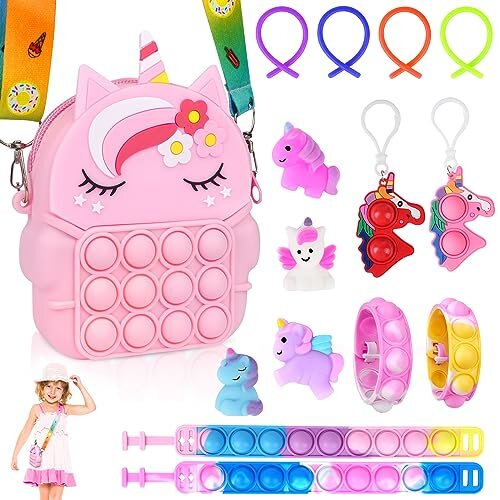 Fidget Girls Toys Pack, Sensory Toys for 3 4 5 6 7 8 9 10 Year Old ...