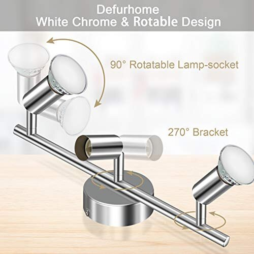 LED Ceiling Light Rotatable, 3 Way Adjustable Modern Ceiling Spotlights ...