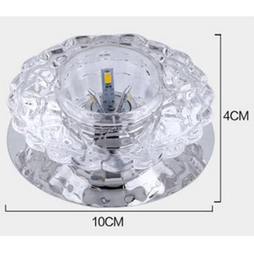 Crystal LED Downlight, 3W Recessed Ceiling Light with 5-8cm Aperture ...