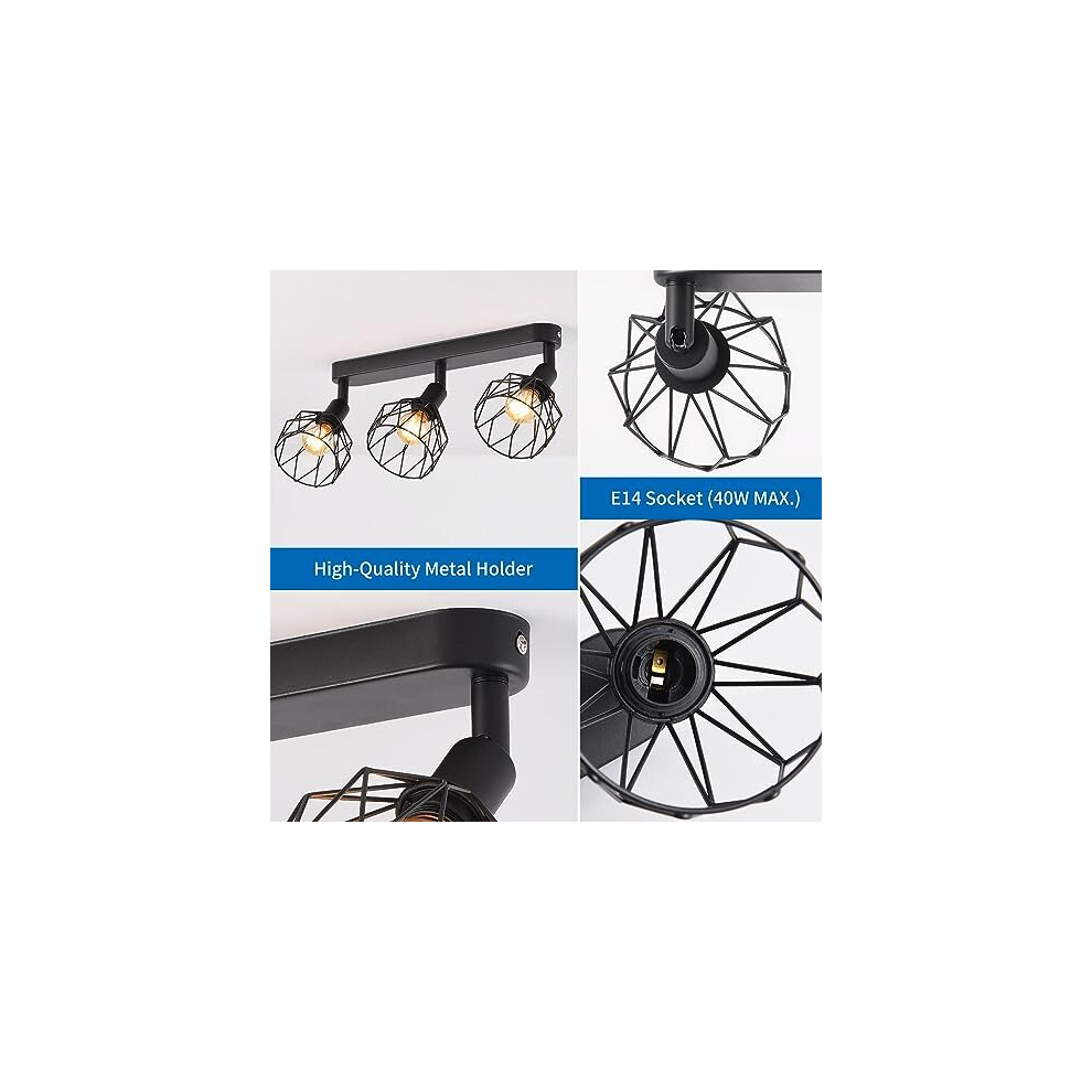 Spot Light Fittings Ceilings,Kitchen Lights Ceiling with E14 Base Metal ...