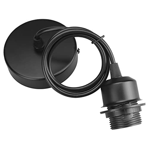 Ceiling Pendant Light Fitting, Metal E27 Screw Lamp Holder Suspended ...