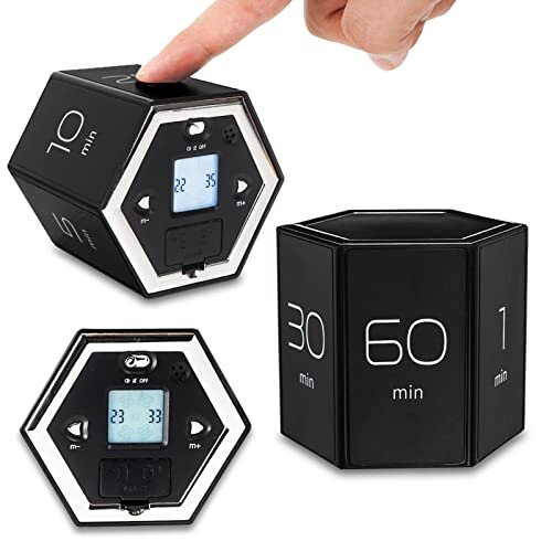 Magnetic Kitchen Timer, Adjustable Digital Egg Timer, Flip Visual Timer ...