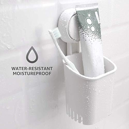 Suction Cup Toothbrush Holder 2 Pack Razor Holder for Shower, Removable ...
