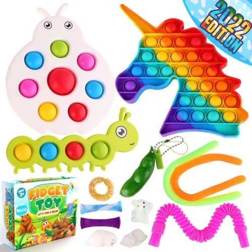 Sensory Fidget Packs Toys Pop - Fidget Toy Pack Stress Balls Figit ...