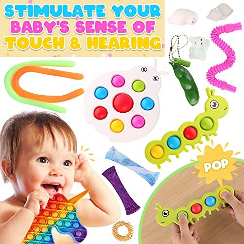 Sensory Fidget Packs Toys Pop - Fidget Toy Pack Stress Balls Figit ...