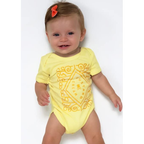 CUSTARD CREAM Cute Baby Grow for Boys or Girls | Biscuit Novelty Baby ...