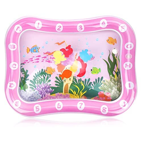 Inflatable Tummy Time Premium Watermat Infants & Toddlers, Rectangle ...