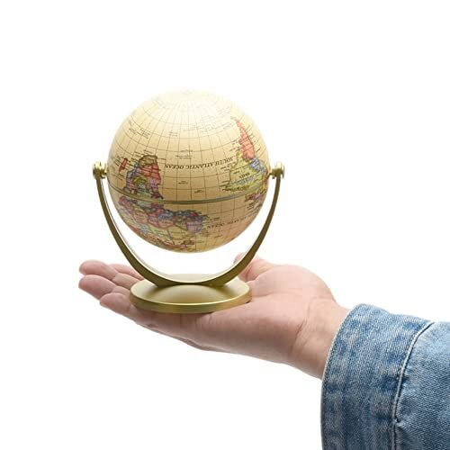 Mini World Globe, Small Spinning World Globe for Classroom Geography ...