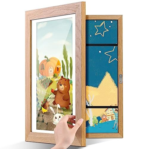 Kids Art Frame Picture Frame - A3 Kids Artwork Display Frame Front ...