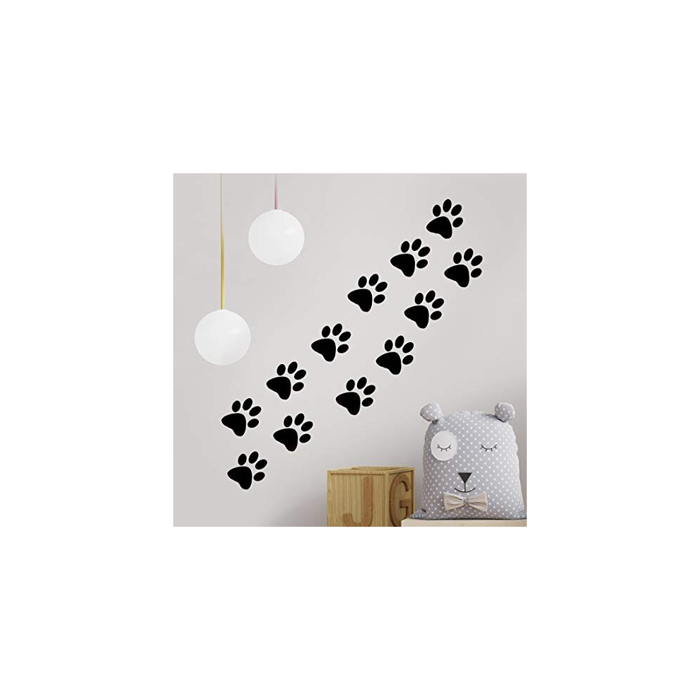 Cat paw Stickers Dog Print Wall Sticker car Decal Window Vinyl Kitchen ...