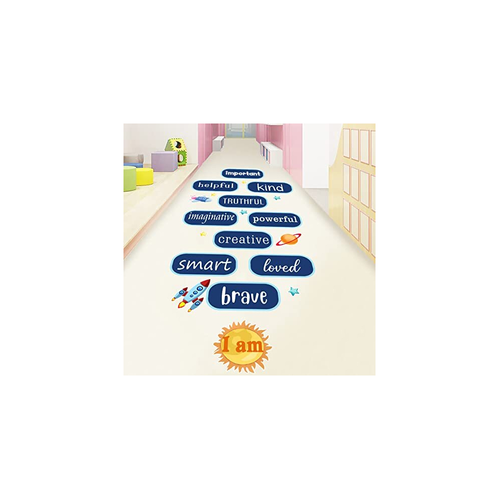 Inspirational Quotes Floor Decals Motivational Game Stickers Positive Saying Wall Decals Peel