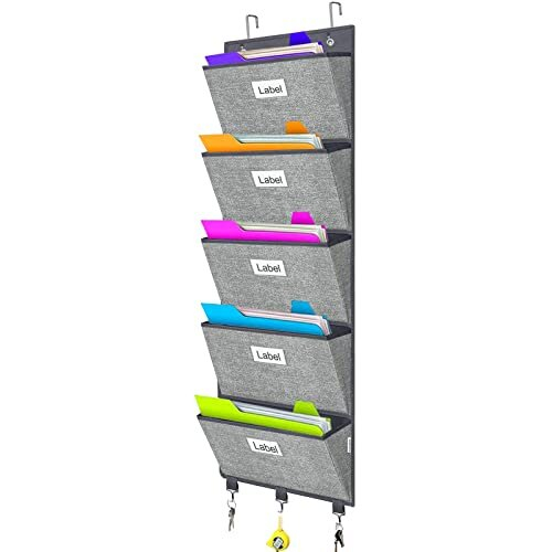 Over the Door File Organizer, Hanging File Folders, Wall Organizers and ...