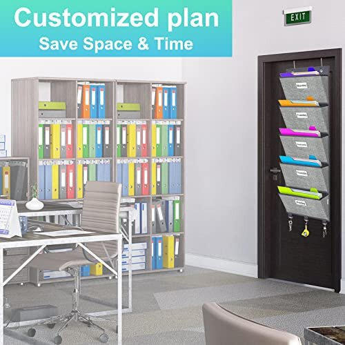 Over the Door File Organizer, Hanging File Folders, Wall Organizers and ...