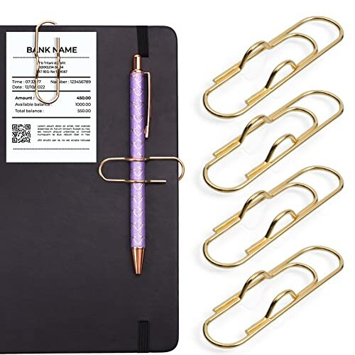 Pencil Holder Clips, 20pcs Pen Paper Clip, Multi Function Metal Pencil ...