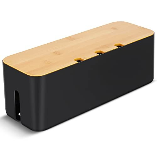 Cable Tidy Box,Large Cables Organised Box, Cord Organizer for Storage ...