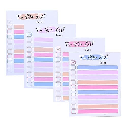 4Pcs to Do List Pad,to Do List Planner Sticky Notes,50 Sheets Per Piece ...