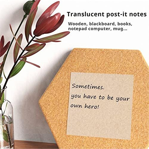 Transparent Sticky Notes 300pcs, 3 Sizes Clear Post It Notes, See ...