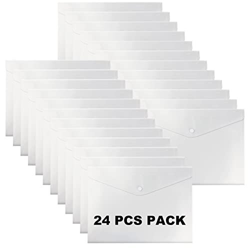 Plastic Wallets A4 Clear Folders Document Files Popper Wallets with ...