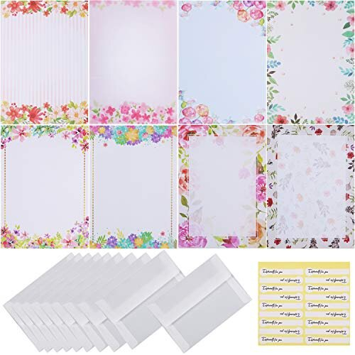 Writing Stationary Paper Set, Letter Writing Paper Letter Sets, 40 PCS ...