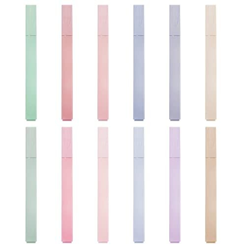 12 Pcs Highlighters, Cutie Mark Key Points Study Note-taking Set, Color ...