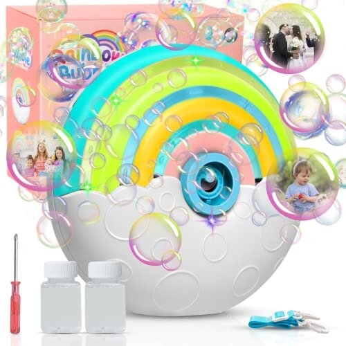 Bubble Machine, Portable Automatic Bubble Blower Machine For kids, 2000 ...