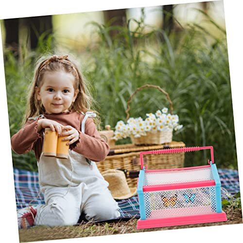 Box Observation Cage Snail Terrarium Childrens Toy Kids Outdoor Playset ...