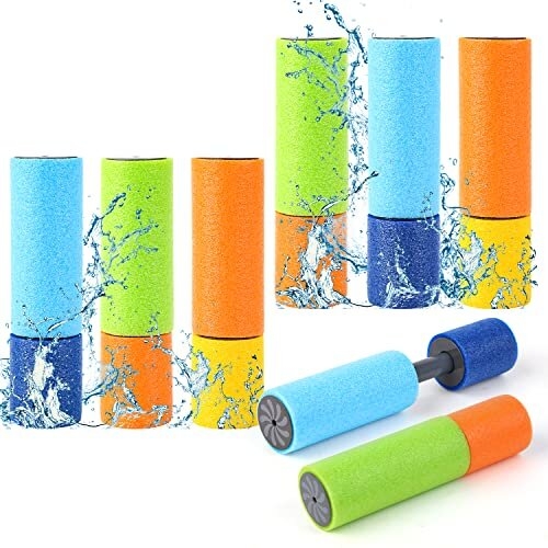 Foam Water Pistol,6PCS Super Fun Water Guns for Kids, Water Blaster ...
