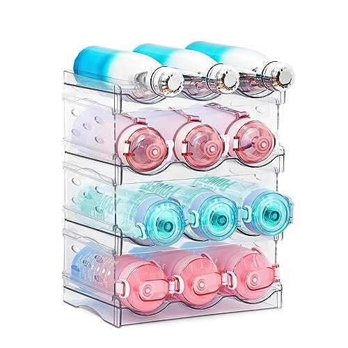 Water Bottle Organizer Stackable Kitchen Pantry Organization and ...