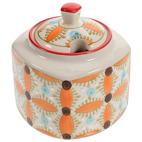 Ceramic Ginger Canister Garlic Storage Container Kitchen Storage ...