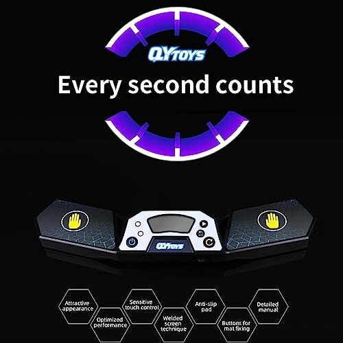 Qiyi Speed Cube Timer with Highly Sensitive Sensor and Data Cable Connector for Various Displays ...