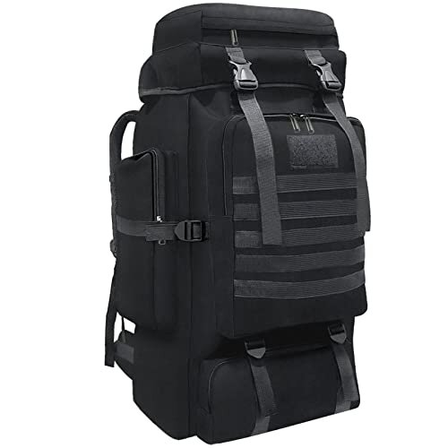 80L Camping Hiking Backpack for Men, Extra Large Survival Hunting ...