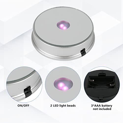 Colorful Led Light Display Base, Display Stand for Crystals Glass Art ...