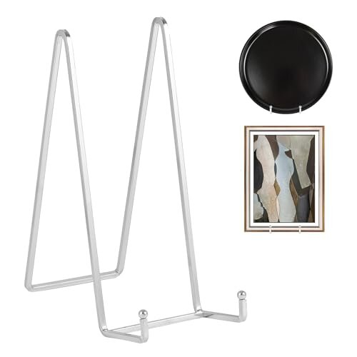 Large Plate Holder Display Stand - 10 inch Tall Plate Stands for ...