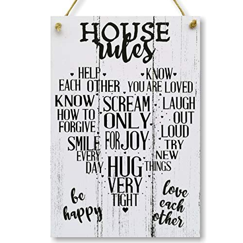 House Rules Home signs house decoration plaques kitchen signs living ...