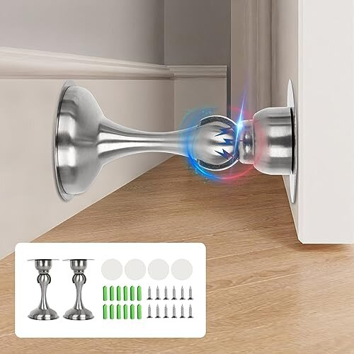 Door Stops Magnetic Door Catch 2 Pack,Indoor Door Stoppers,Outdoor Wall ...