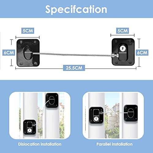 2 Pack Window Safety Locks for UPVC & 4 Window Corner Guards ...