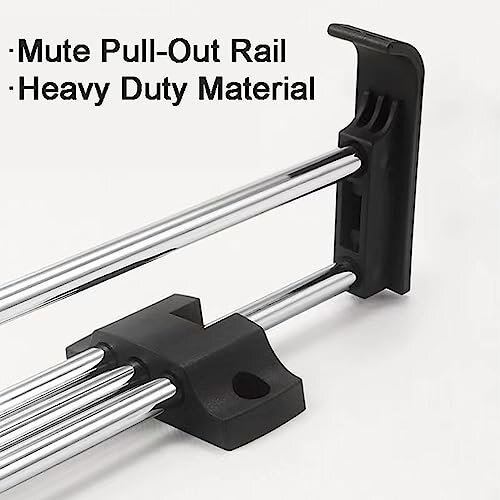 Wardrobe Rail Heavy Duty Retractable Clothes Hanger Rail Pull Out ...
