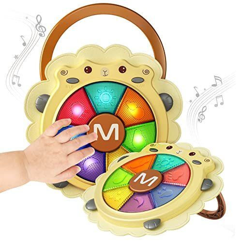 tumama Baby Musical Electronic Drum Toys Set Music Light Sound ...