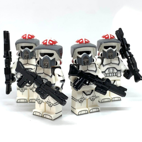 (4x Kamino ARF Trooper ) ARF Trooper Minifigures Star Wars Clone Shock ...