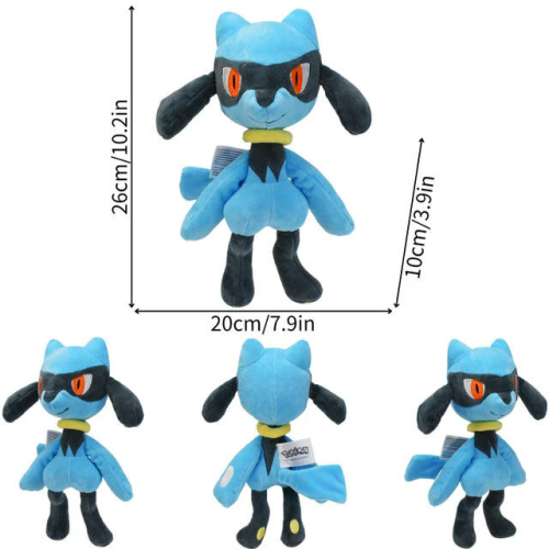 (Riolu) New Pokemon Riolu Kawaii Soft Plush Toys Cute Anime Pocket ...
